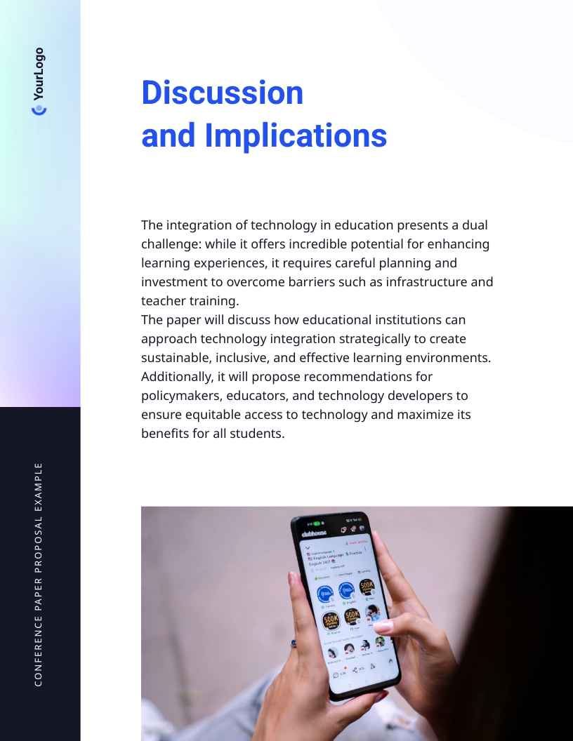 Tech Conference Paper Proposal Example Template | Visme