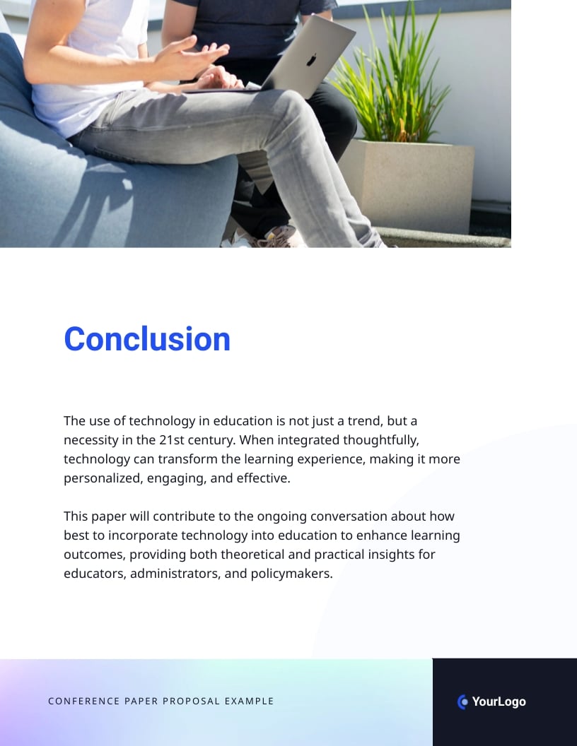 Tech Conference Paper Proposal Example Template | Visme