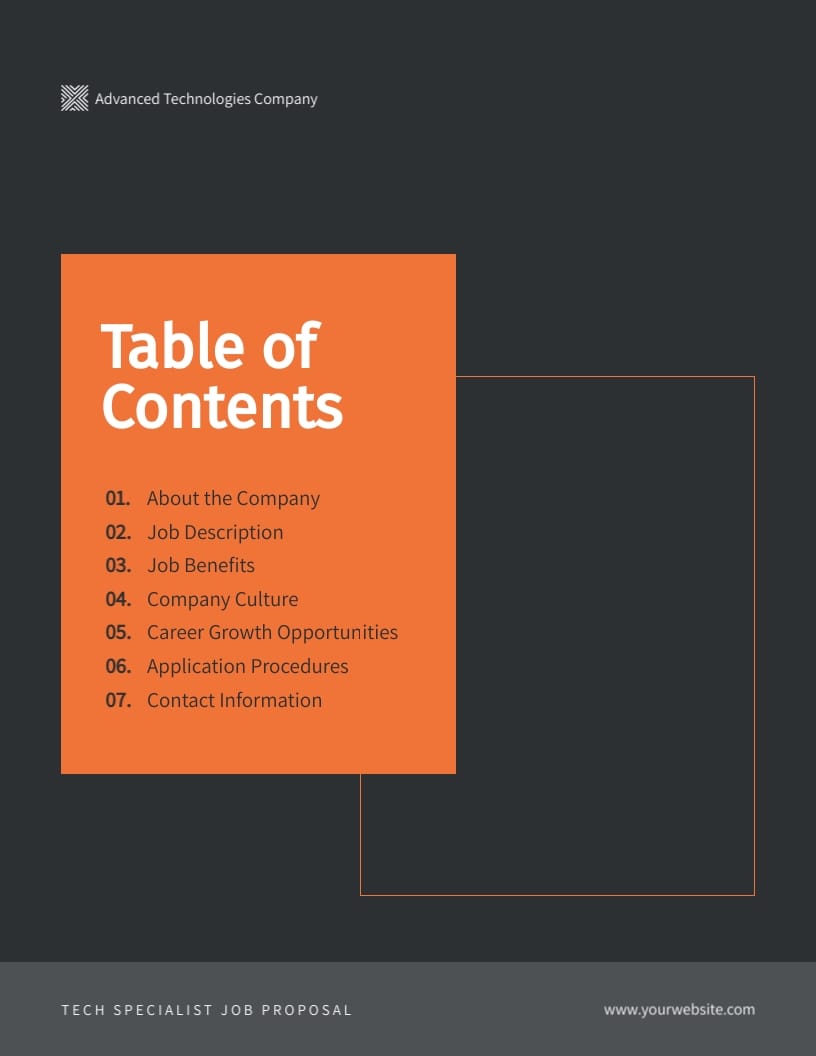 Tech IT Specialist Job Proposal Template | Visme