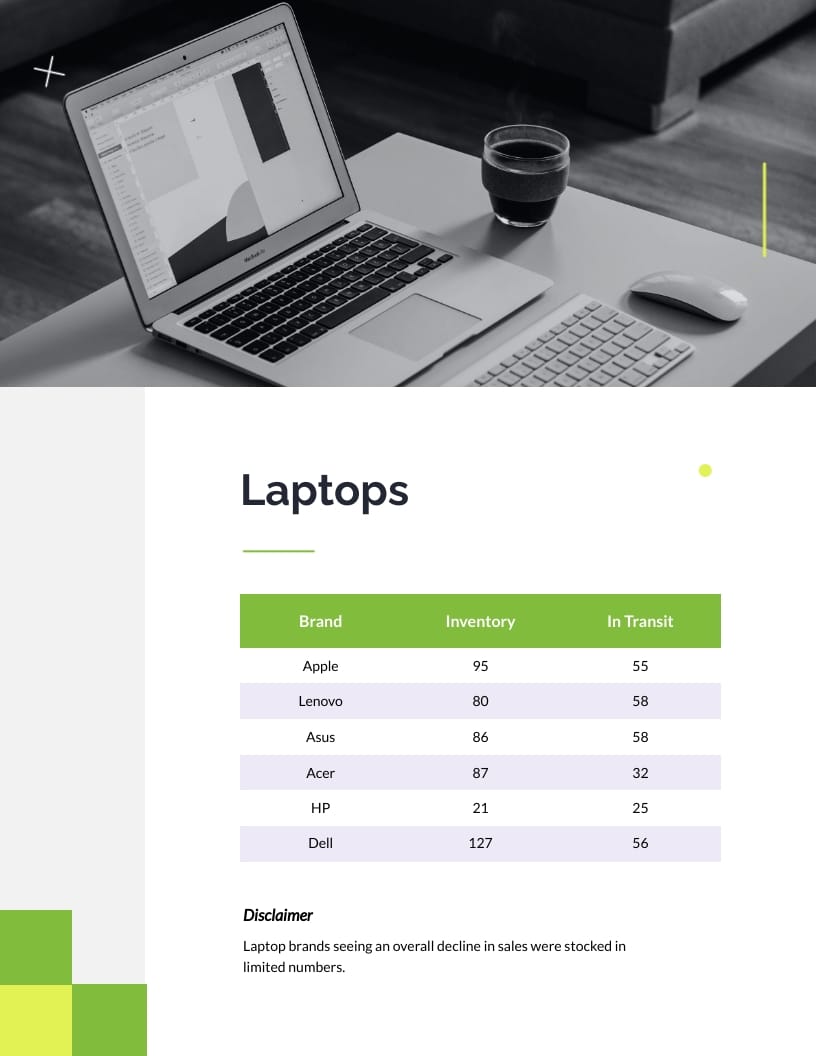 Tech Inventory Report Template | Visme