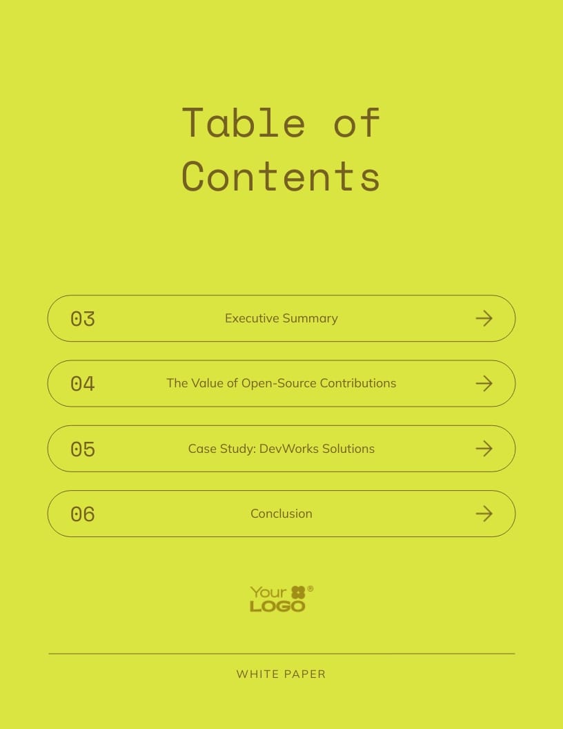 Tech Startup White Paper Template | Visme