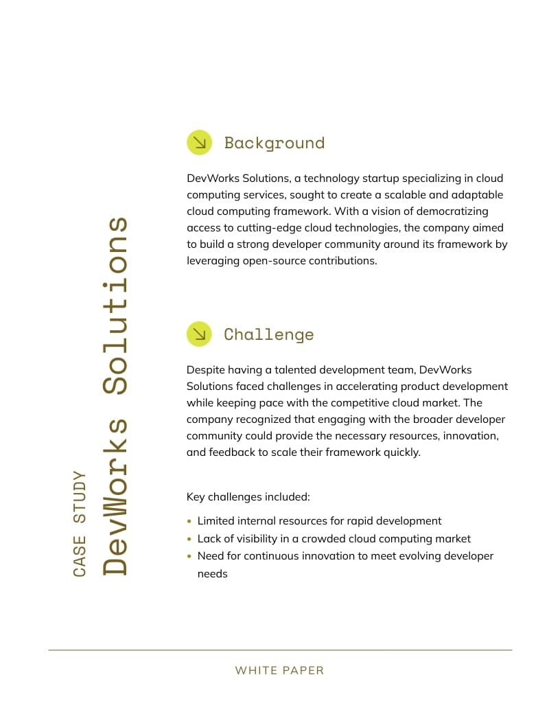 Tech Startup White Paper Template | Visme