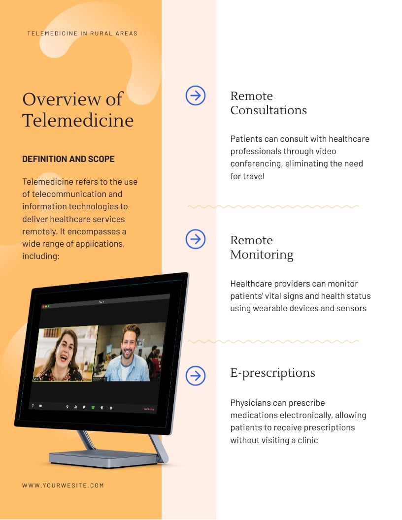 Telemedicine Medical Whitepaper Template | Visme