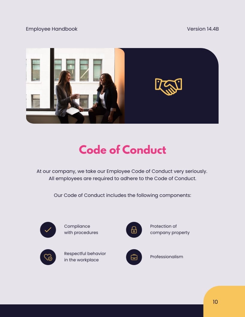 Textile Company Employee Handbook Template | Visme
