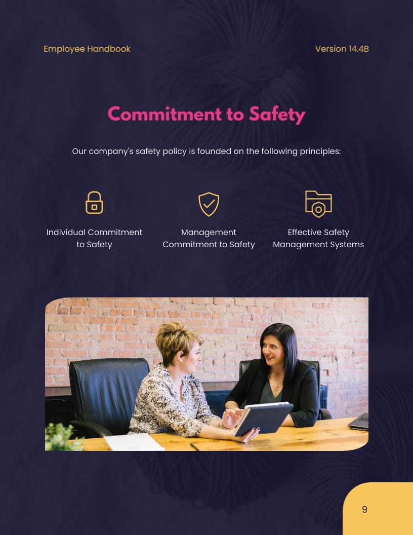 Textile Company Employee Handbook Template | Visme