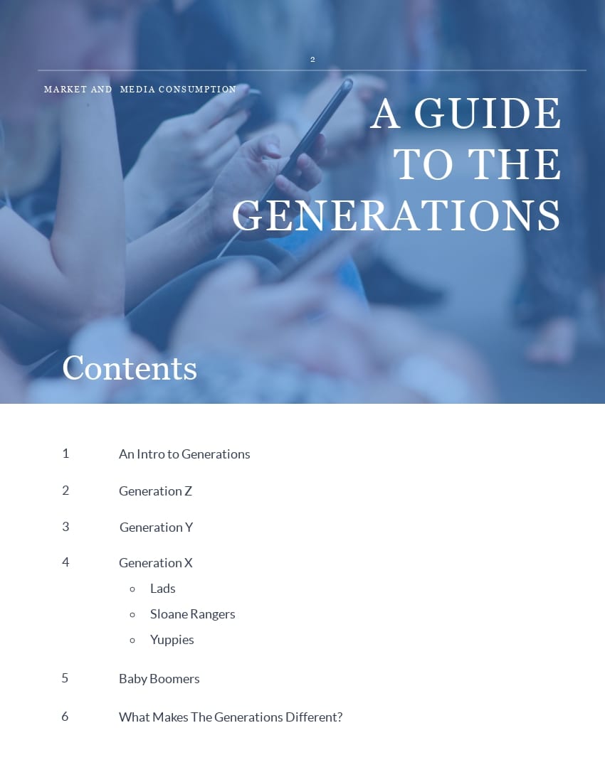 The Generations Ebook Template | Visme