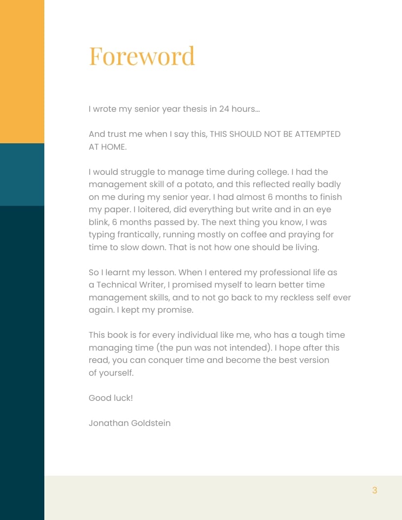 Time Management Workbook Template | Visme