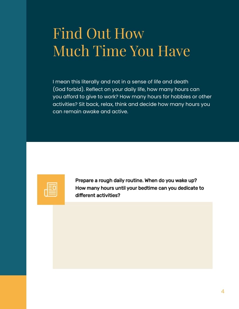 Time Management Workbook Template | Visme