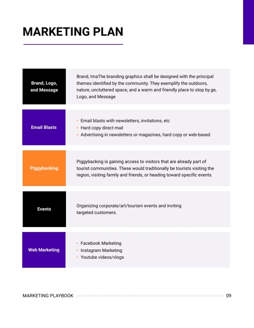 Tourism Marketing Playbook Template | Visme