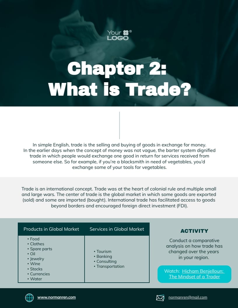 Trading and Investing 101 Ebook Template | Visme