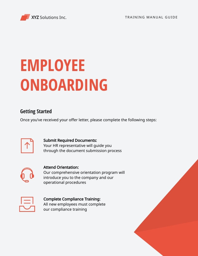 Training Manual Guide Template | Visme