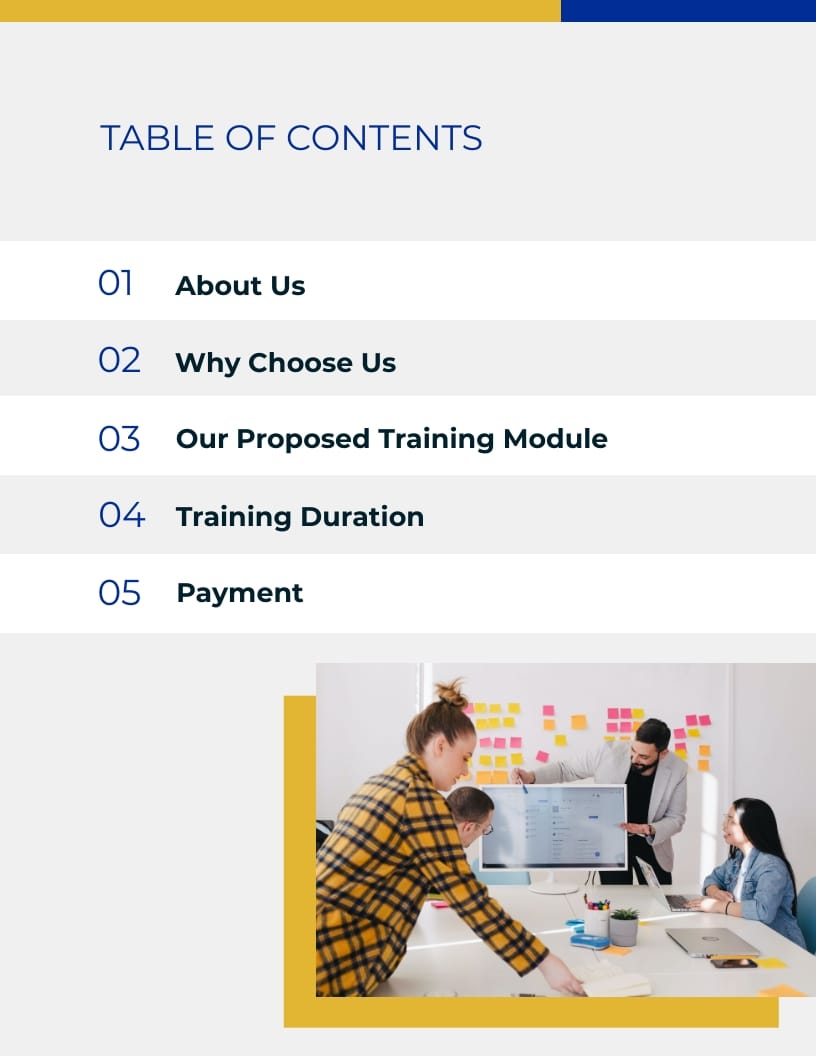 Training Proposal Template | Visme