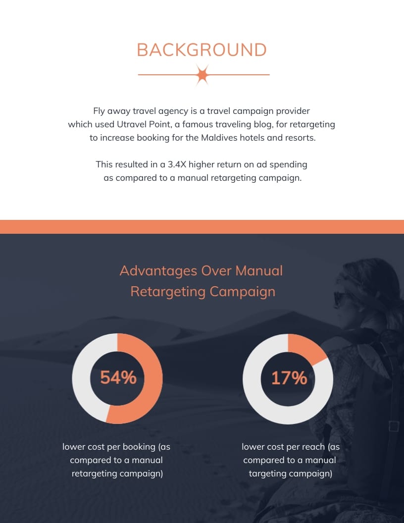 Travel Agency Digital Marketing Case Study Template | Visme