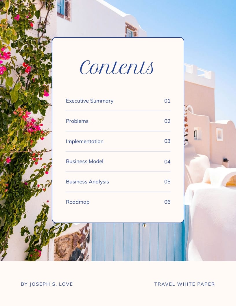 Travel White Paper Template | Visme