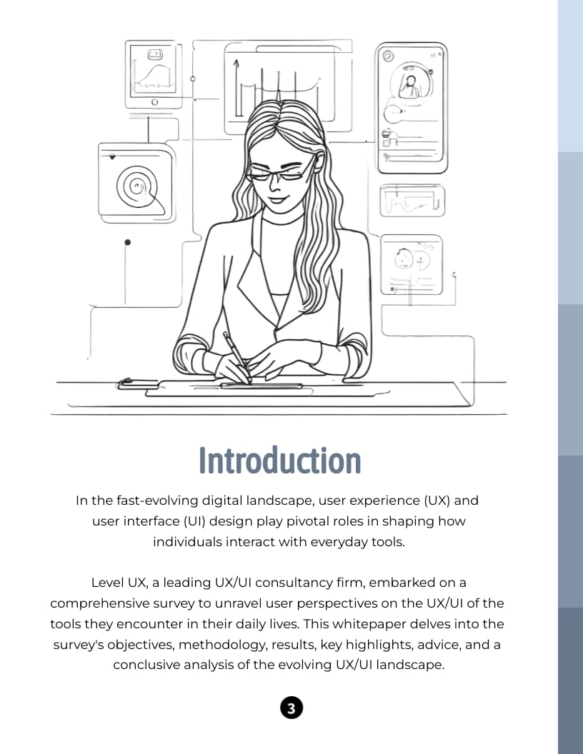 UX UI Survey White Paper Template | Visme