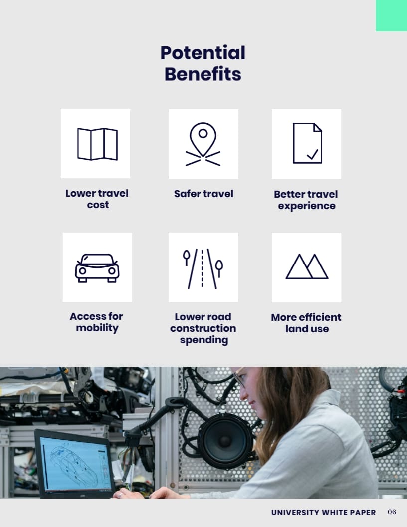 University White Paper Template | Visme