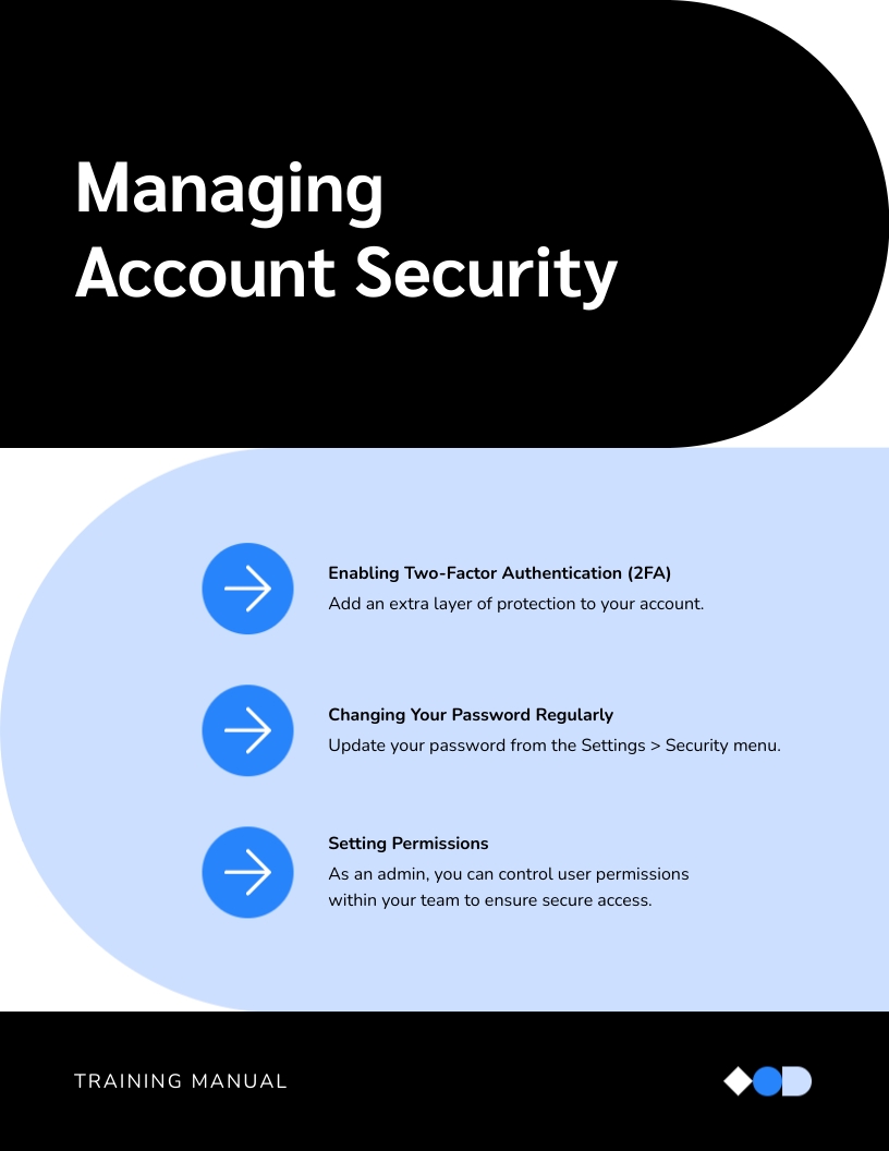 User Training Manual Template | Visme