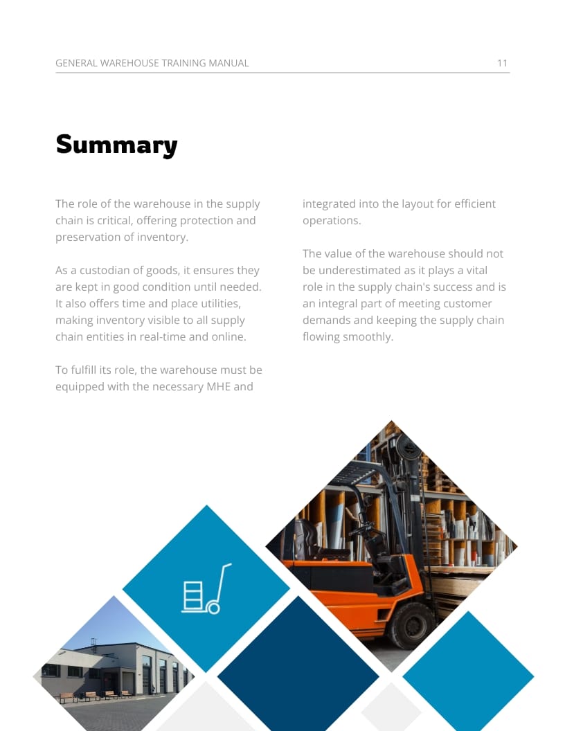 Warehouse Management Training Manual Template | Visme