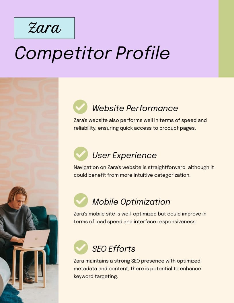 Website Competitor Analysis Report Template | Visme