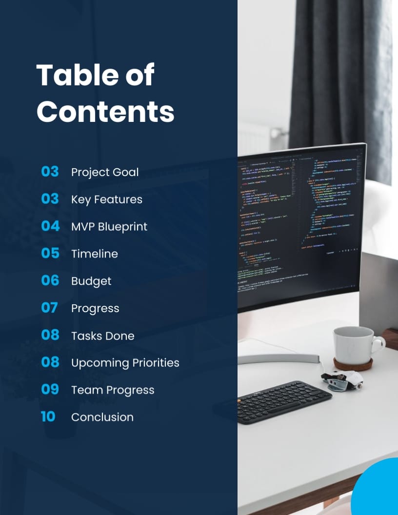Website Project Management Status Report Template | Visme