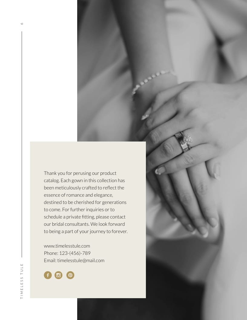 Wedding Wear Catalog Template | Visme