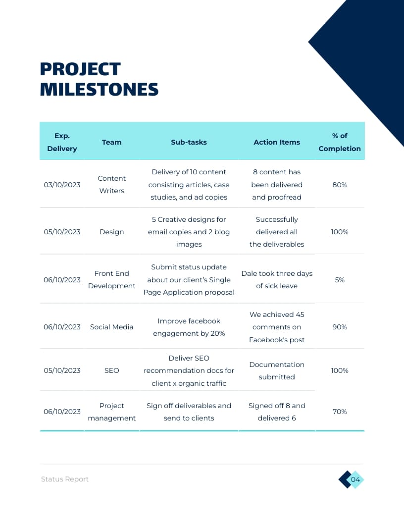 Weekly HR Report Template | Visme