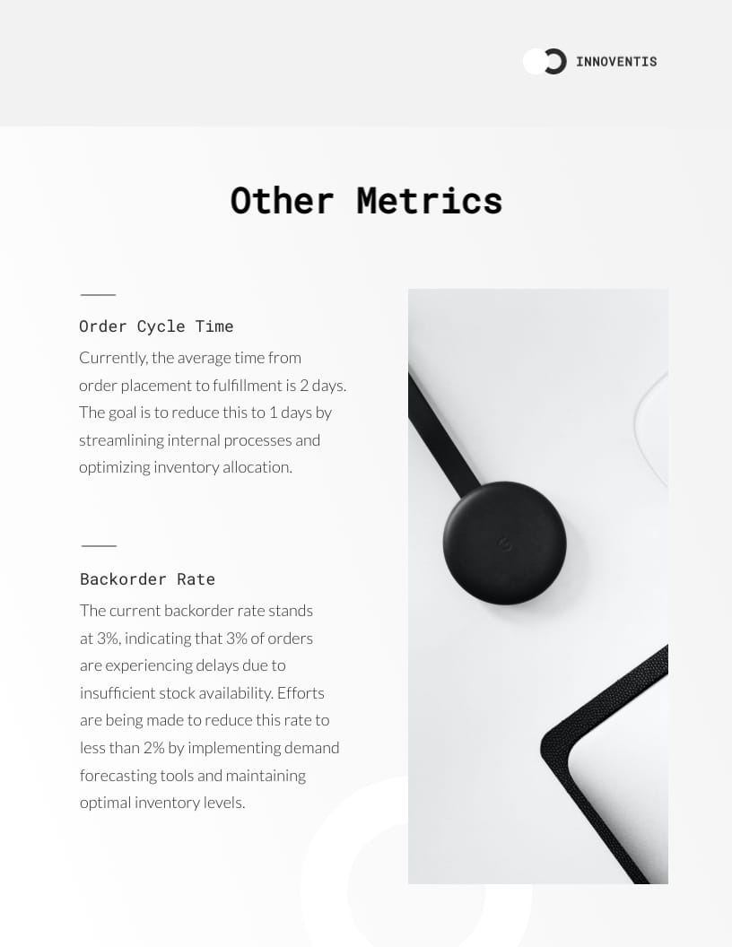 Weekly Inventory Management Report Template | Visme