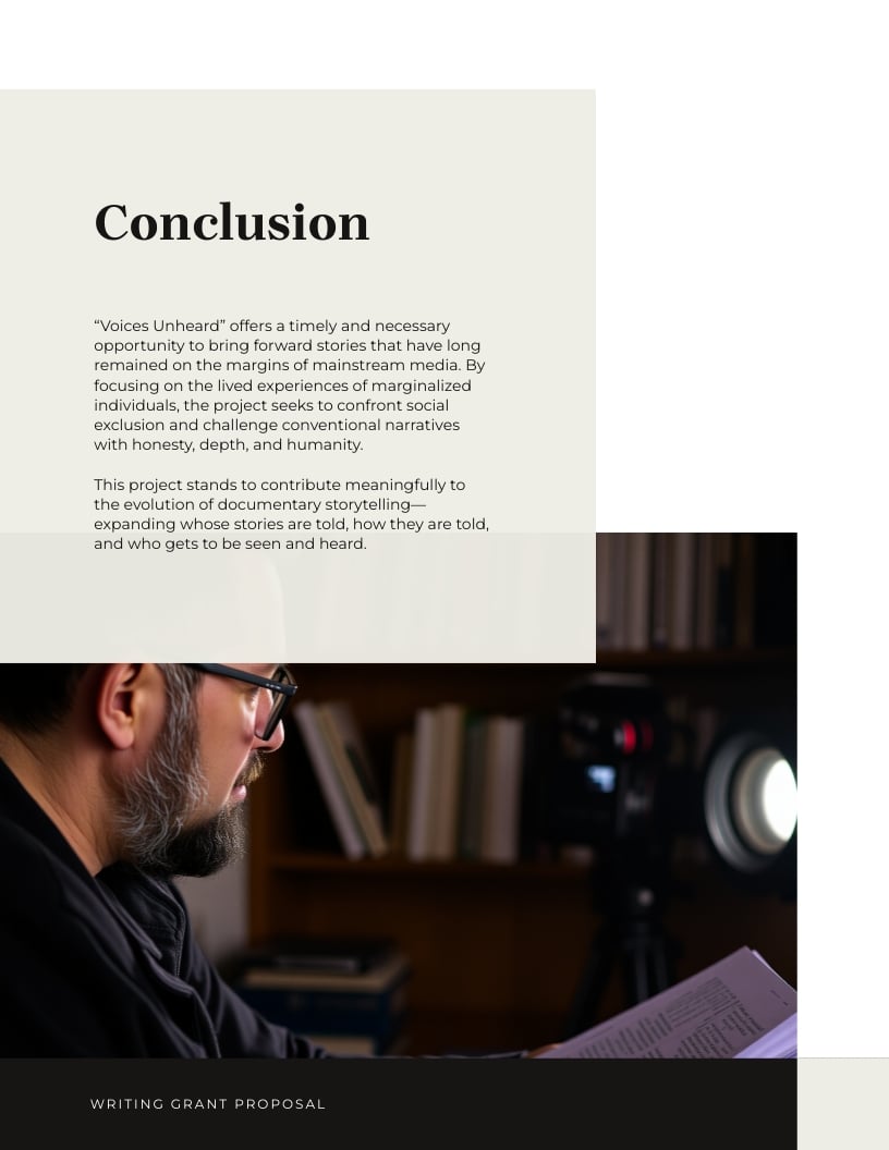 Writing Grant Proposal Template | Visme