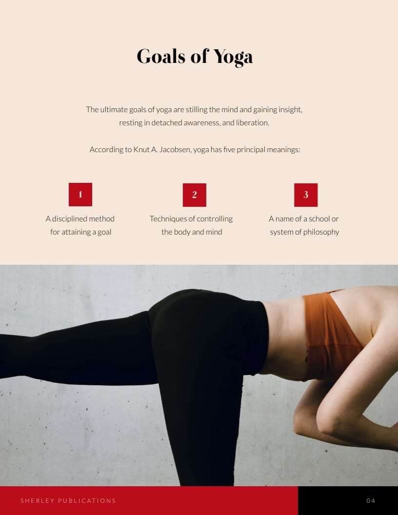 Yoga Ebook Template | Visme