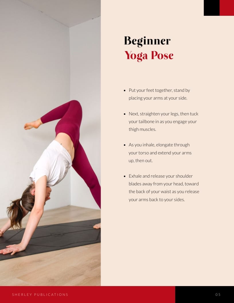 Yoga Ebook Template | Visme