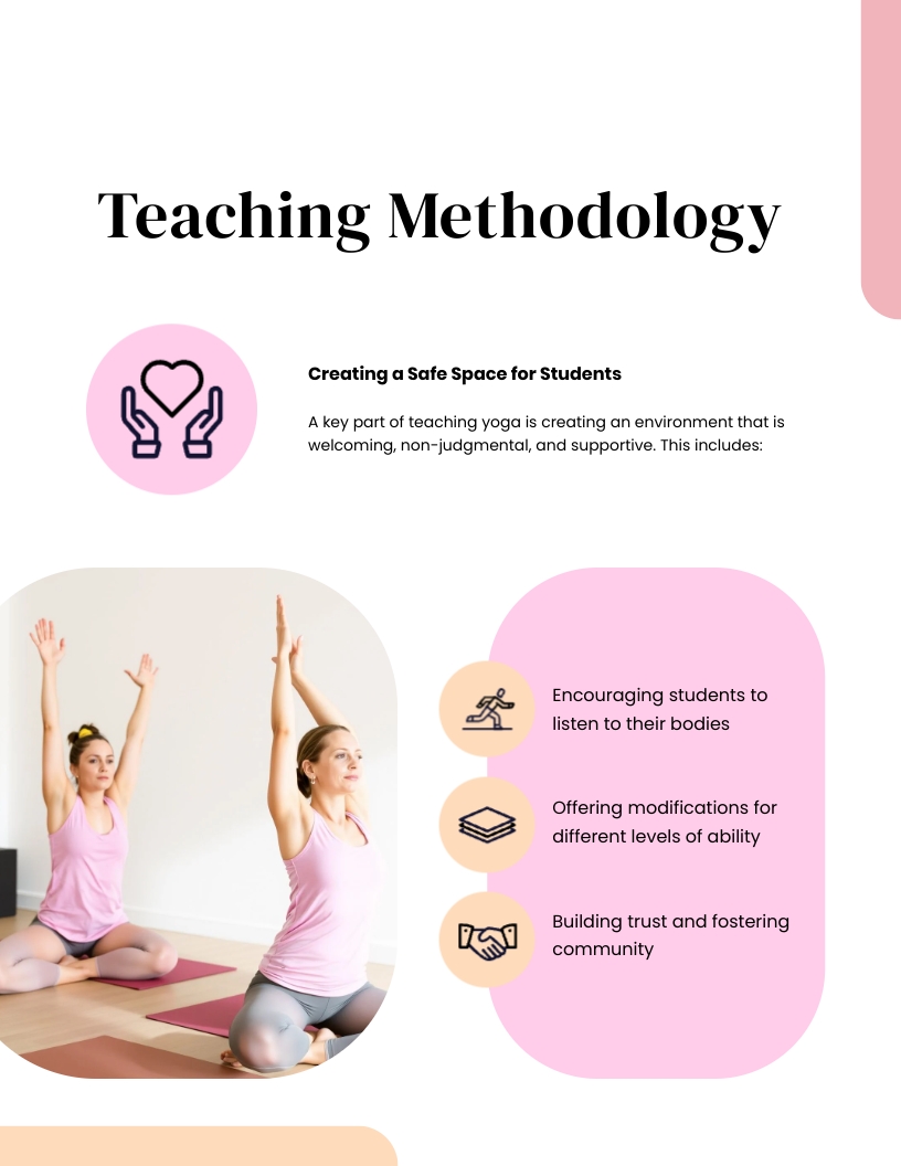Yoga Teacher Training Manual Template | Visme