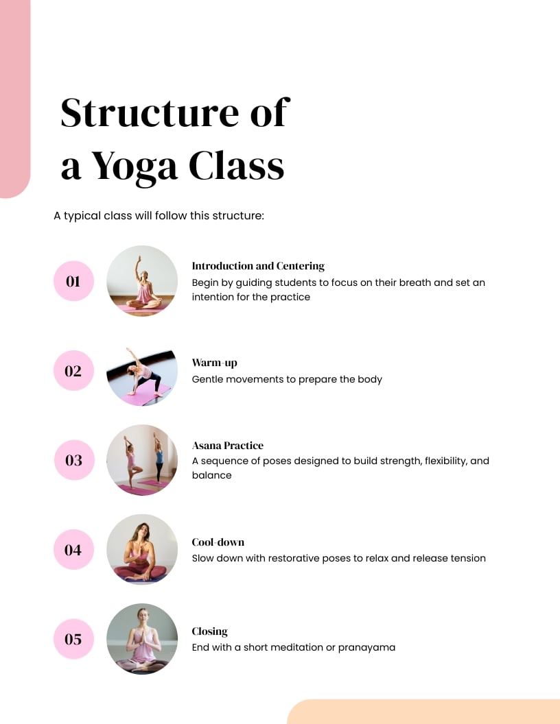 Yoga Teacher Training Manual Template | Visme