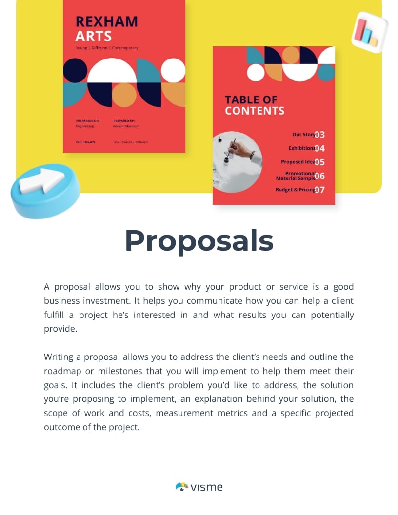 Proposals project guide Template | Visme