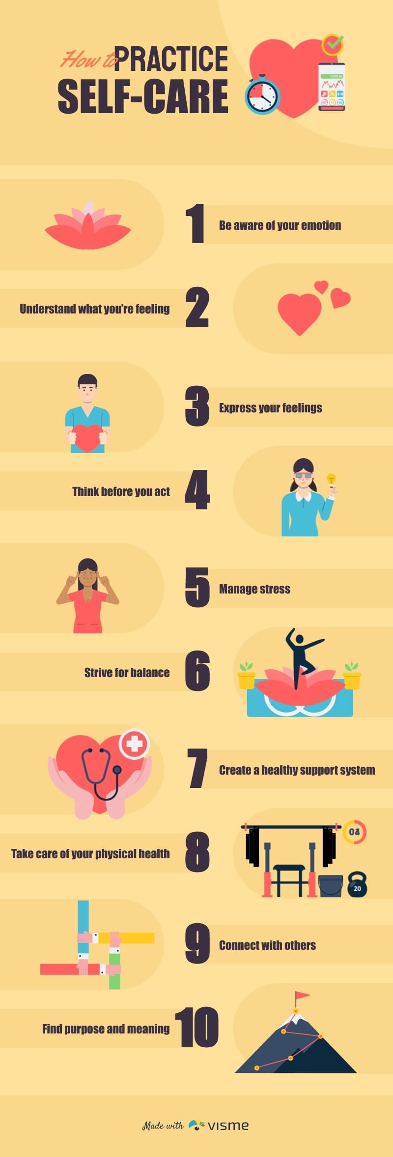 Self Care Tips Infographic