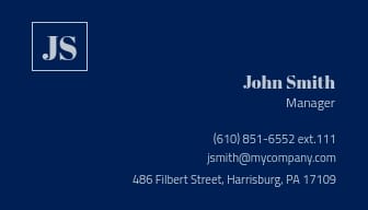 Manager - Business Card Template | Visme