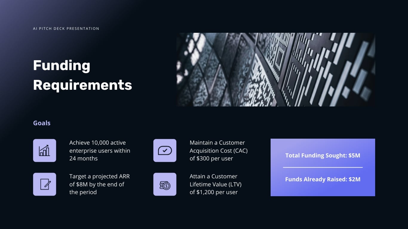 AI Pitch Deck Presentation Template | Visme