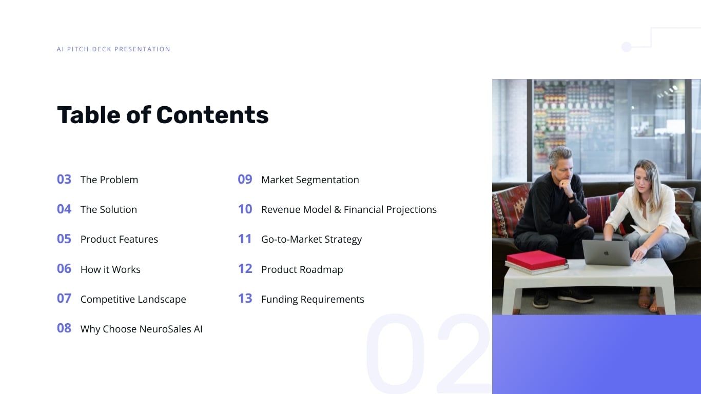 AI Pitch Deck Presentation Template | Visme