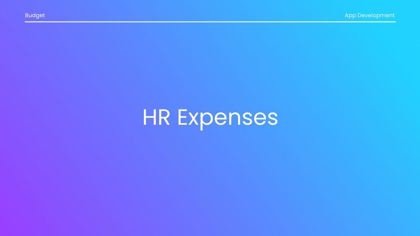 App Development Budget Presentation Template | Visme