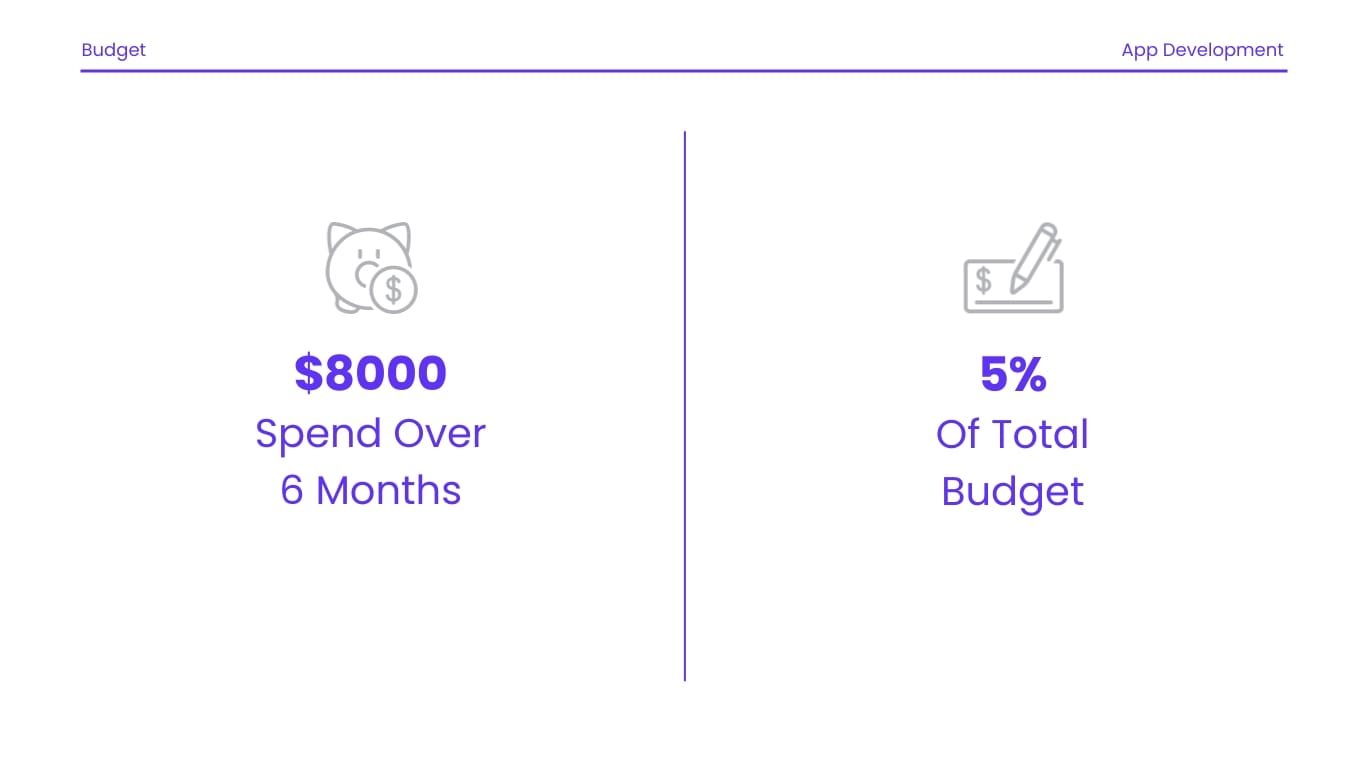 App Development Budget Presentation Template | Visme
