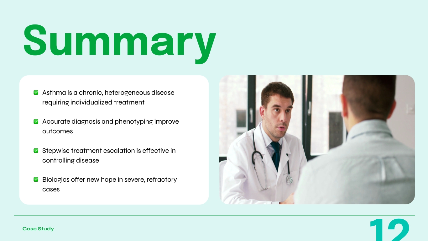 Asthma Clinical Presentation Template | Visme