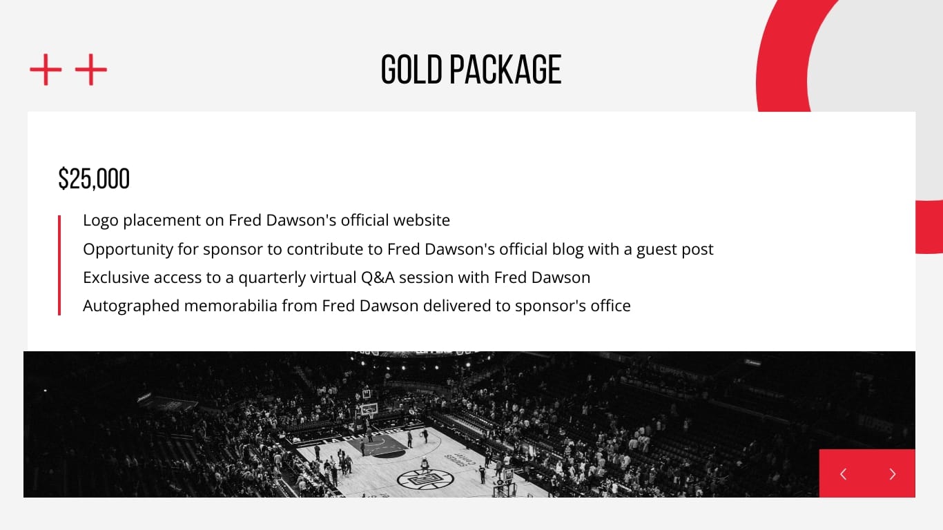 Athletic Sponsorship Packages Presentation Template | Visme