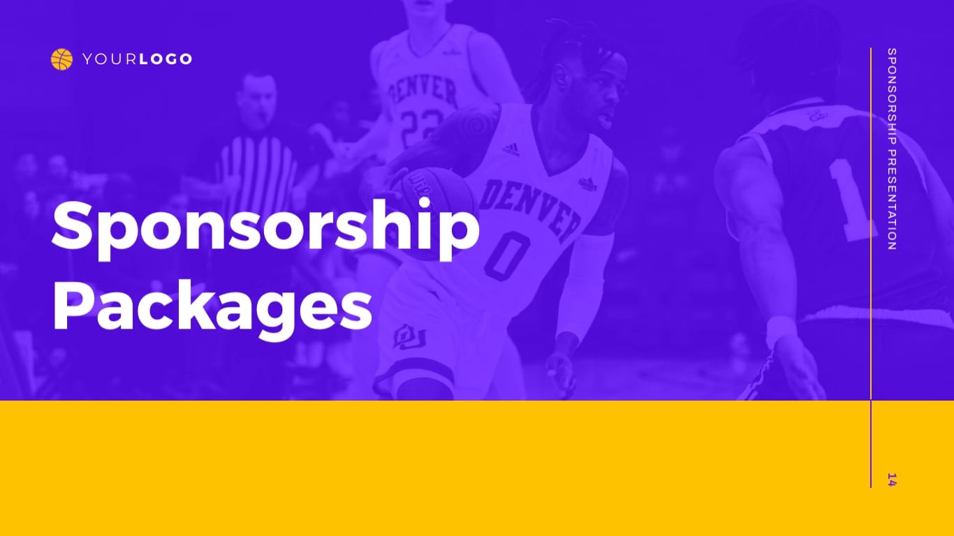 Basketball Team Sponsorship Presentation Template | Visme