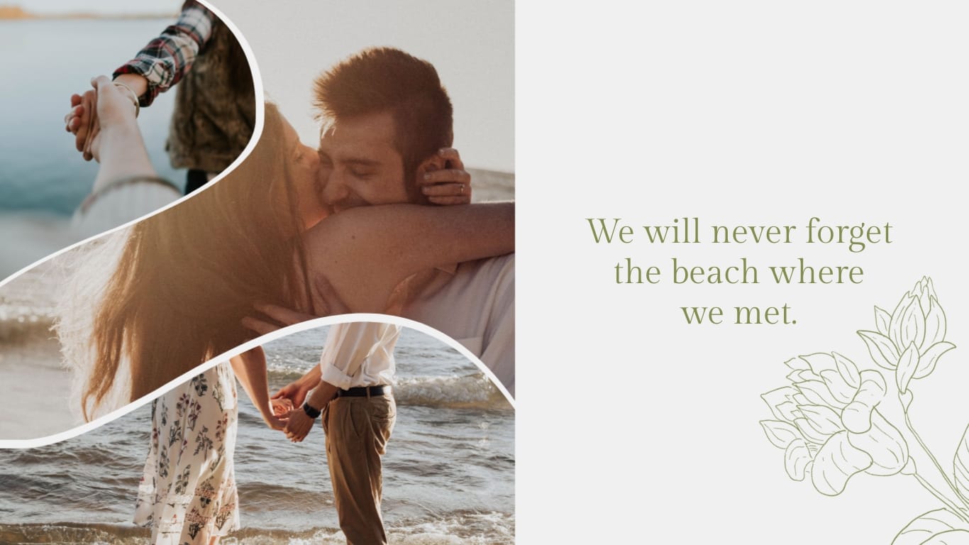 Beautiful Memories Slideshow Presentation Template | Visme