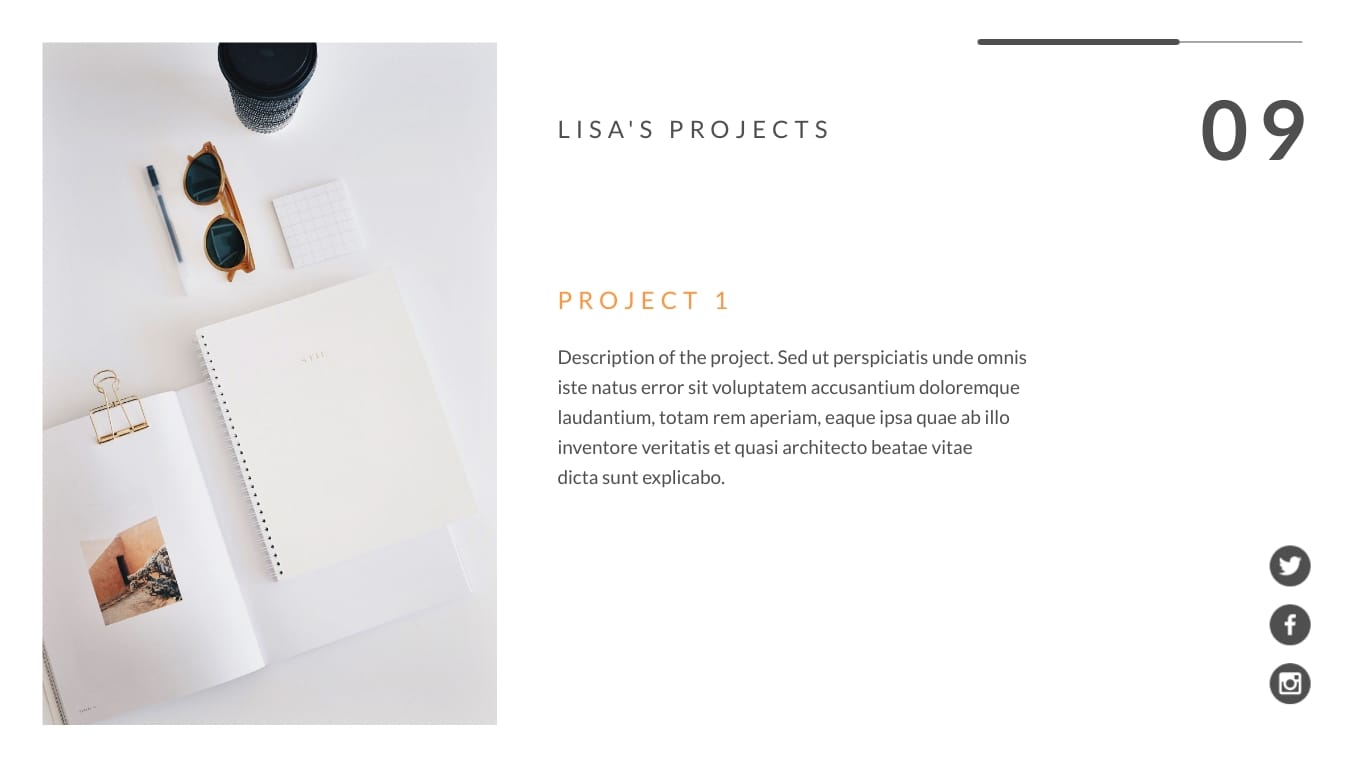 Biography Presentation Template | Visme