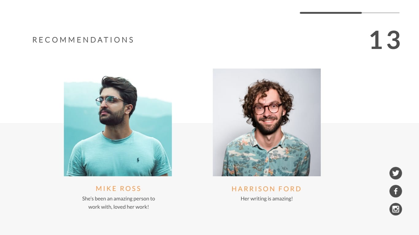 Biography Presentation Template | Visme