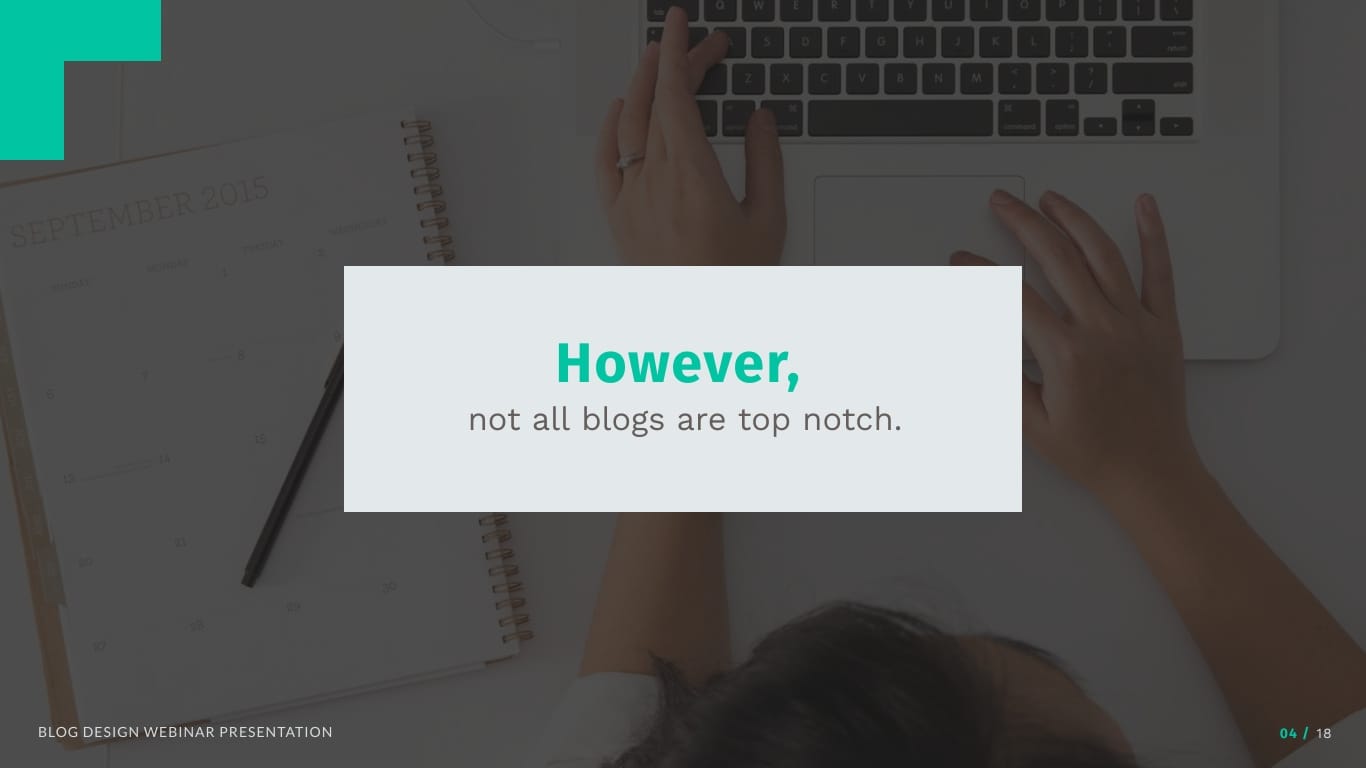 Blog Design Webinar Presentation Template | Visme
