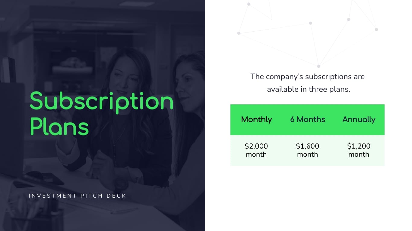 Business Software Pitch Deck Template | Visme