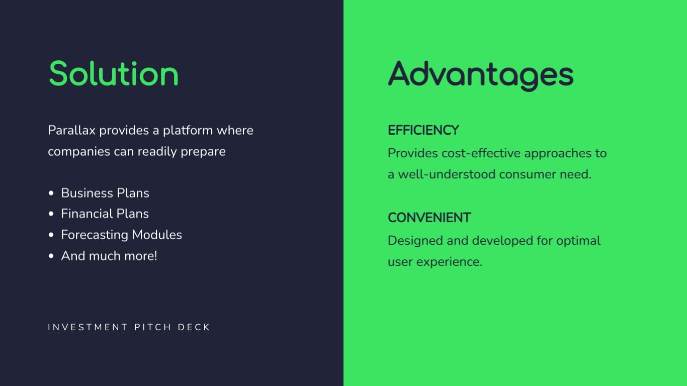 Business Software Pitch Deck Template | Visme