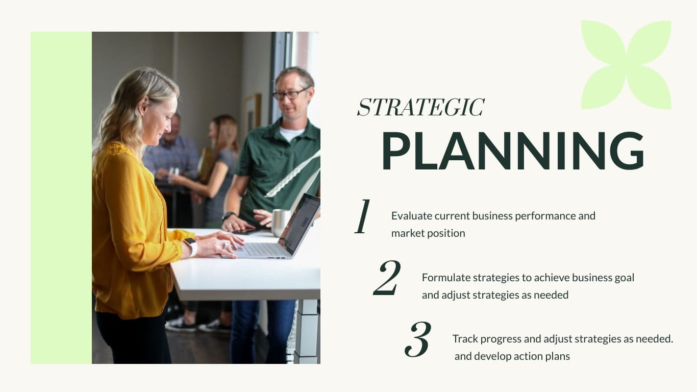 Business Strategy Consultant Presentation Template | Visme