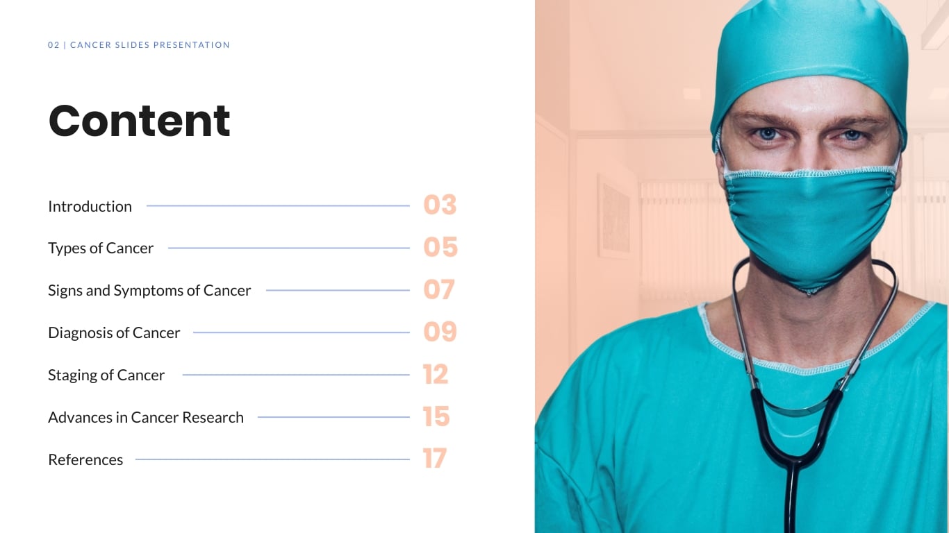 Cancer Slides Presentation Template | Visme